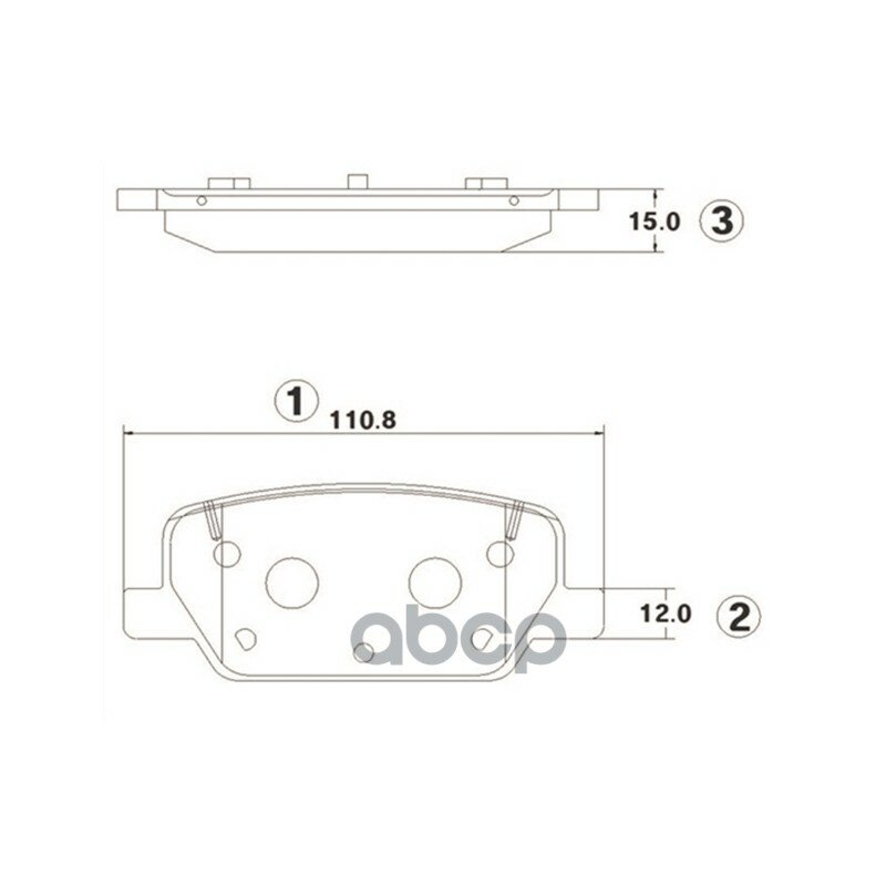 Колодки тормозные, задние (старый № CKKH74) CTR арт. GK1408