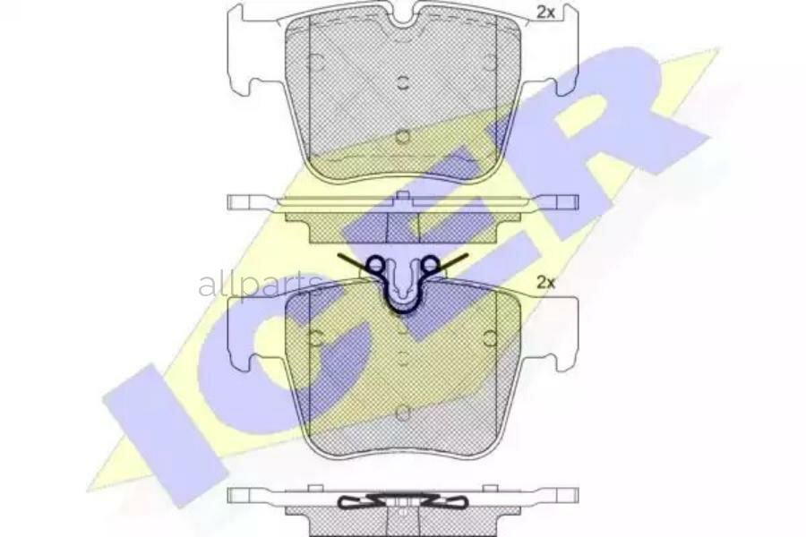 ICER 182271 Колодки тормозные дисковые