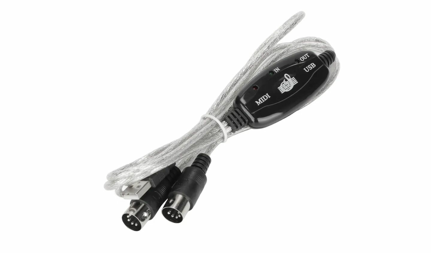 Кабель MIDI-USB, 1,9м, для ноутбука и музыкального оборудования — фото 1