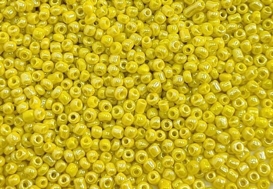 Бисер "ASMAR" размер №12, вес: 50 г, жёлтый перламутровый