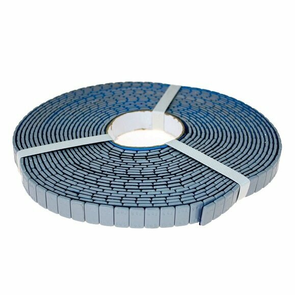 Груза адгезивные 1000х5 гр (Синий скотч, катушка, серая эмаль)