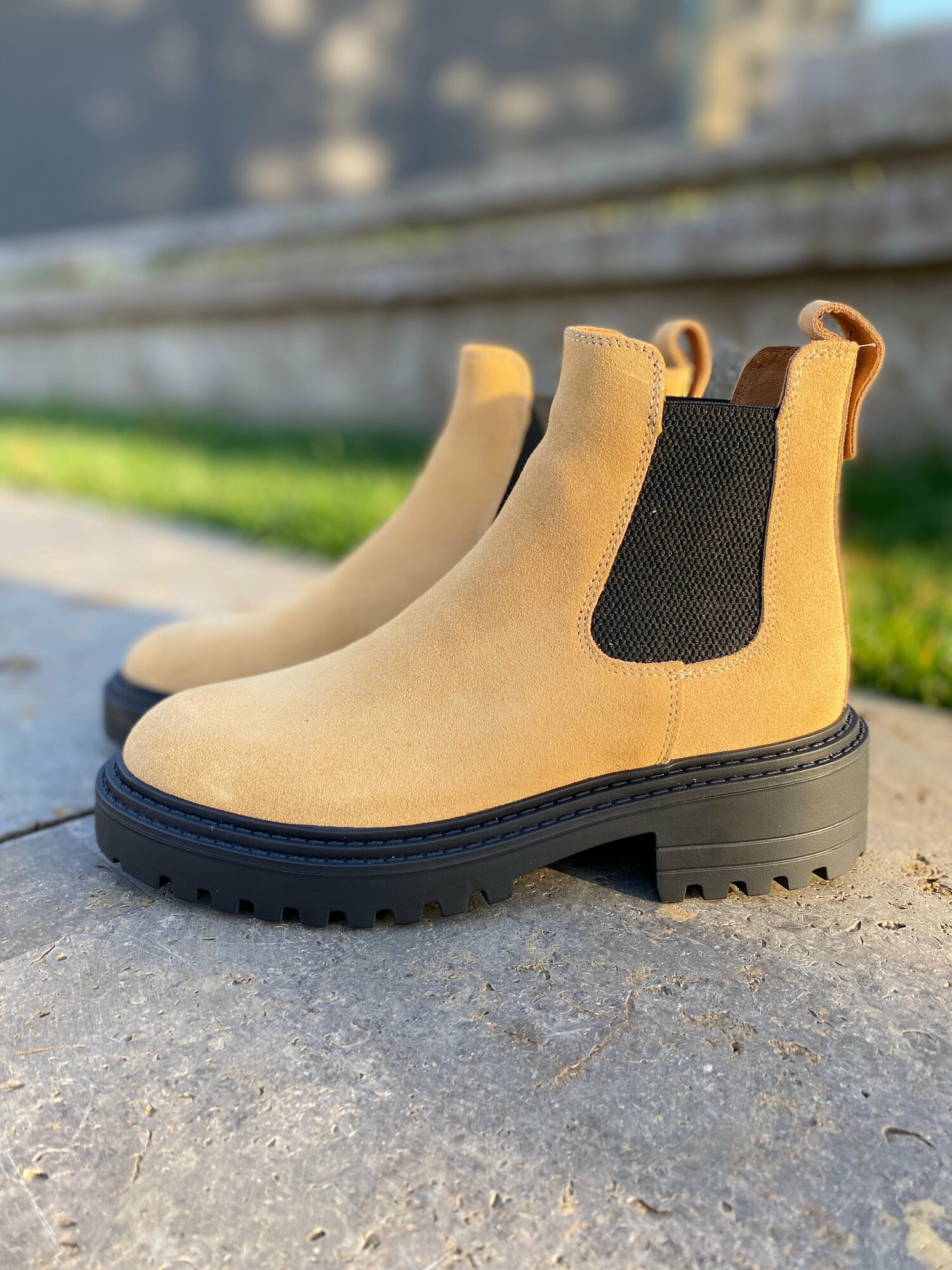 Ботинки челси Ботинки кожаные утепленные