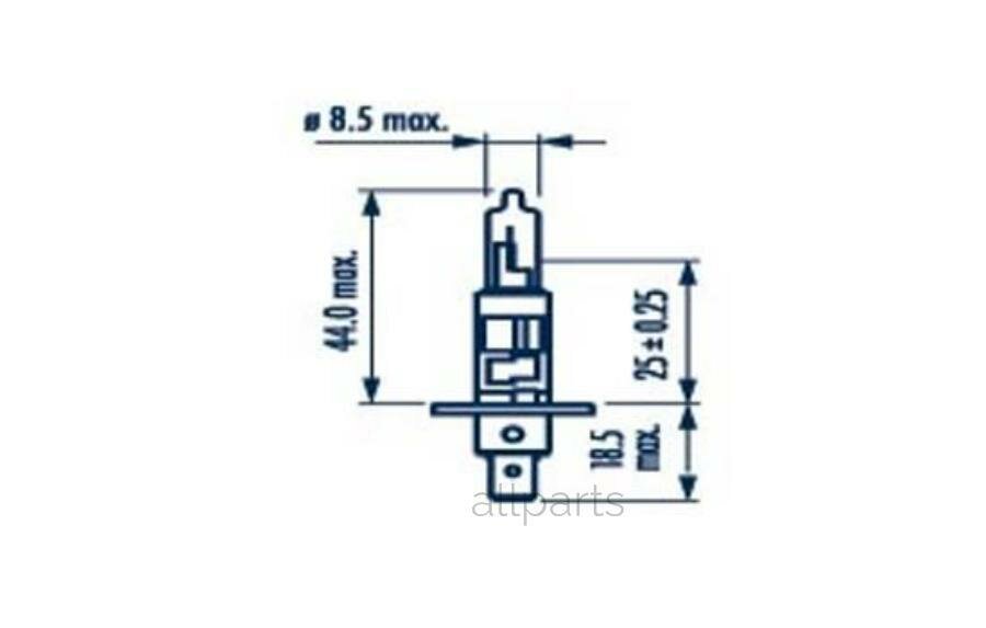 NARVA 480682100 Лампа H1 Range Power 150 Пластиковая упковка 2 шт.