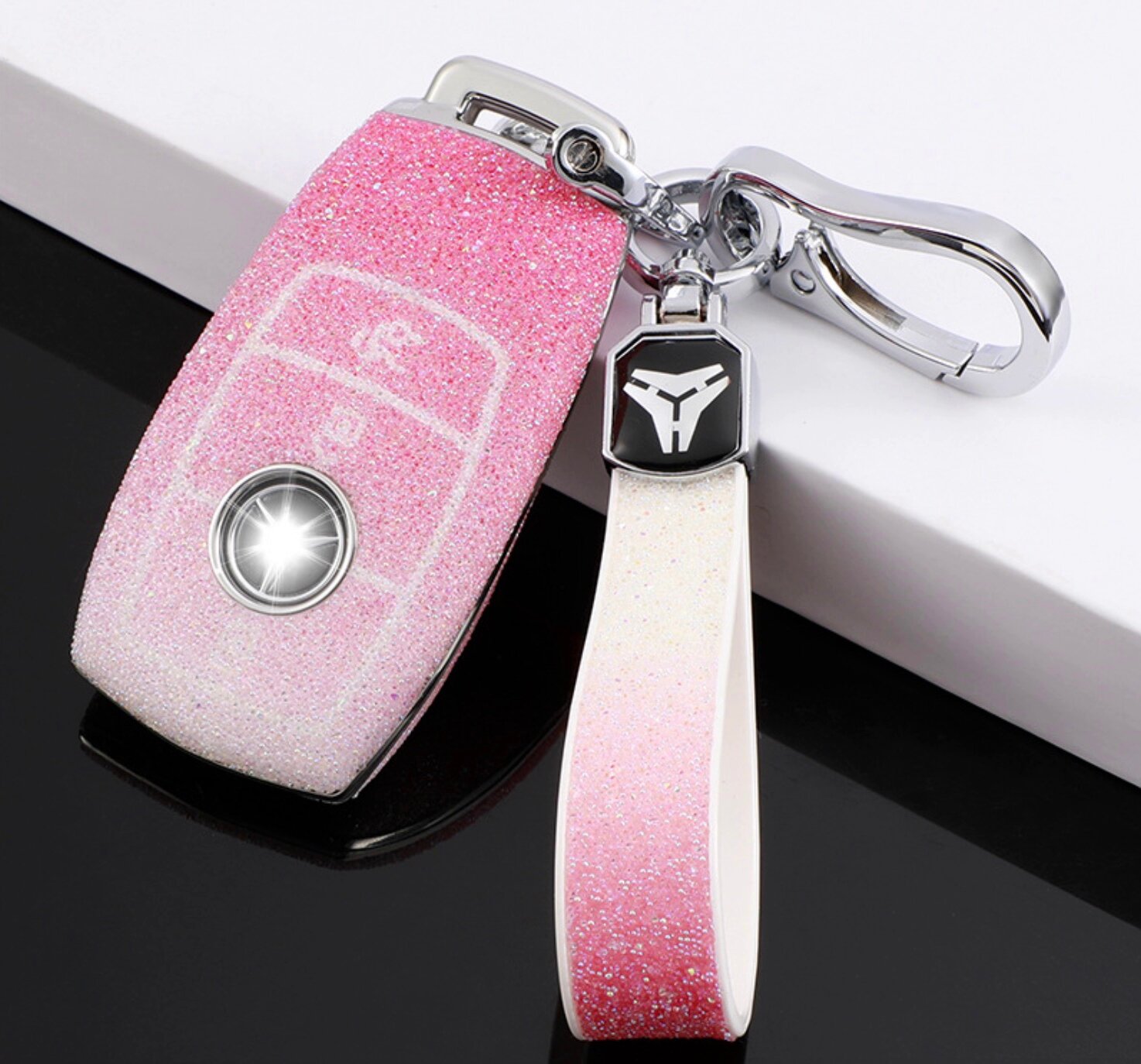 Защитный противоударный розовый белый чехол футляр брелок для автомобильного смарт ключа Mercedes-Benz c260 c200l gle a200 E С S Класс CLA GLA GLB GLS GLC GLE Мерседес гле глс гла а сла ключница оболочка для ключи MyPads