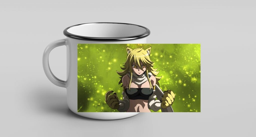 Кружка металлическая эмалированная Убийца Акамэ, Akame ga Kill №11