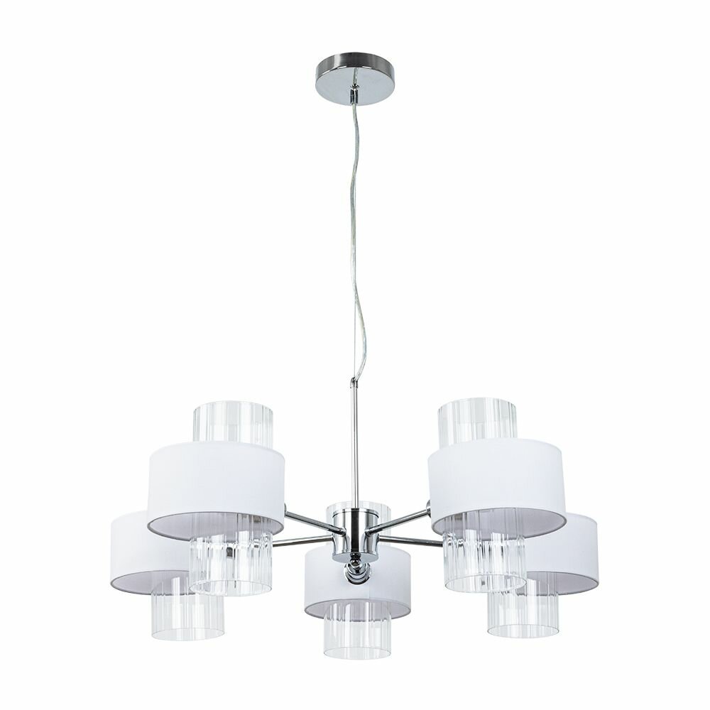 Подвесная люстра Arte Lamp Fantasia W700xL700xH220 мм E14 цвет хром, арт. A4076LM-5CC