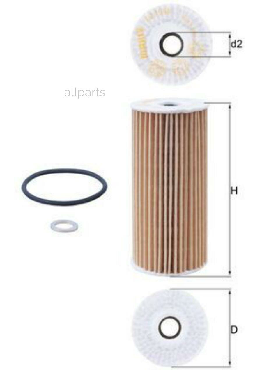 MAHLE OX1048D Фильтр масляный GENESIS: G90/G90L (HI) 3.3 16- \ KIA: STINGER (CK) 3.3 17- 3.3 17- 3.3 18- 3.3 18-, STINGER Hatchback Van (CK) 3.3 18- 3.3 18-