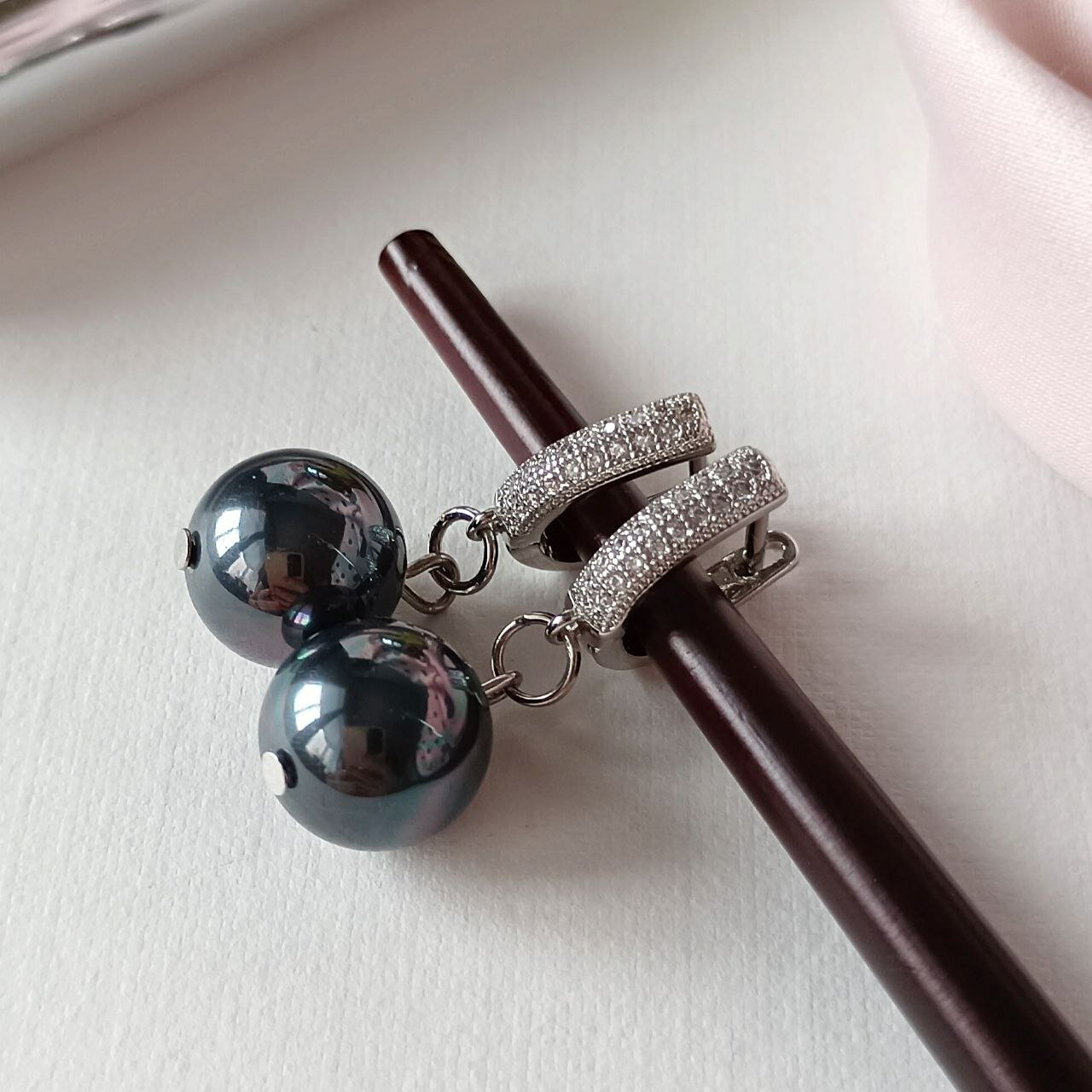 Серьги, жемчуг имитация