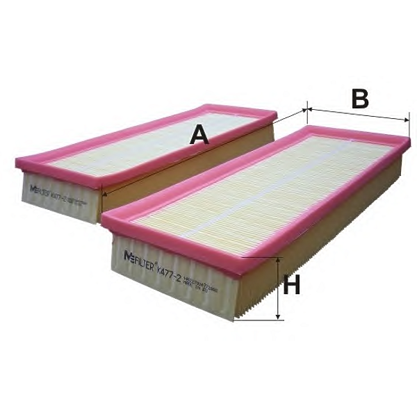 M FILTER K477-2 (1120940604 / A1120940604) фильтр воздушный