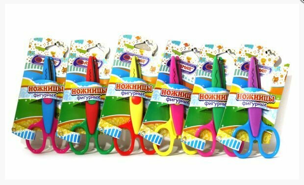 Ножницы детские фигурные ассорти