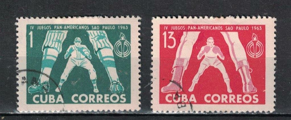 Почтовые марки Куба 1963г. "4-е Панамериканские игры, Сан-Паулу" Спорт U