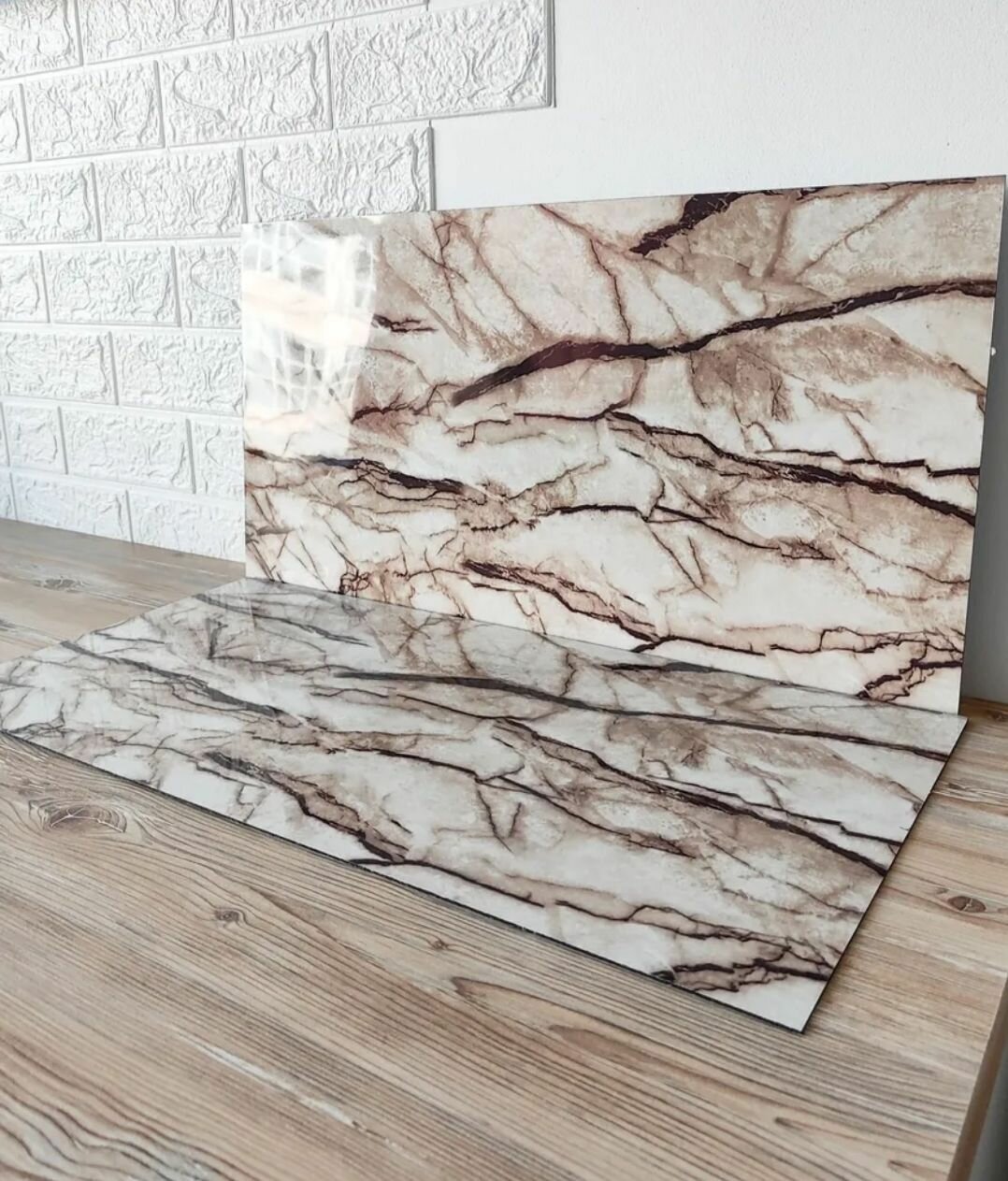 3D панель самоклеящаяся "Мраморная плитка" 30х60см (18шт в уп.)