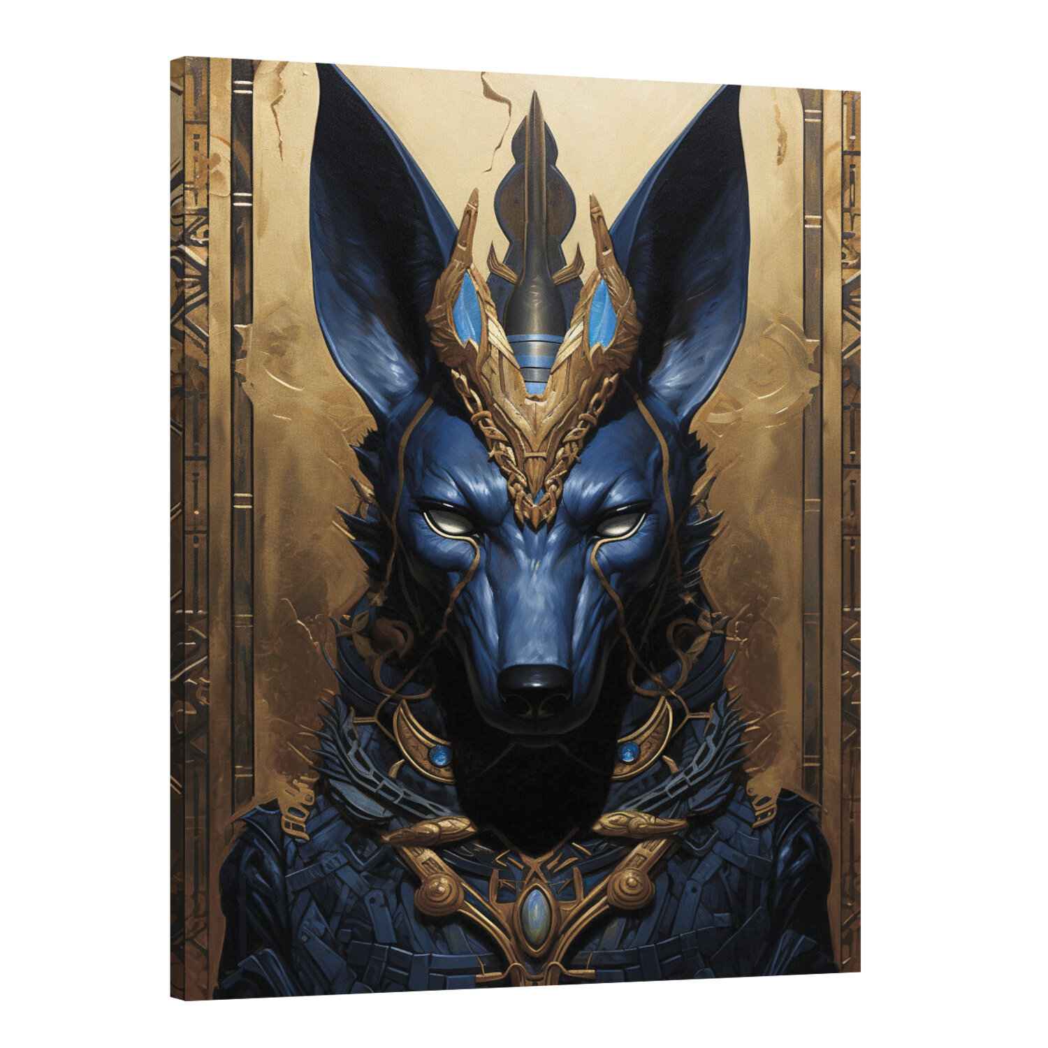 Интерьерная картина 50х70 "Анубис: хранитель тайных знаний"