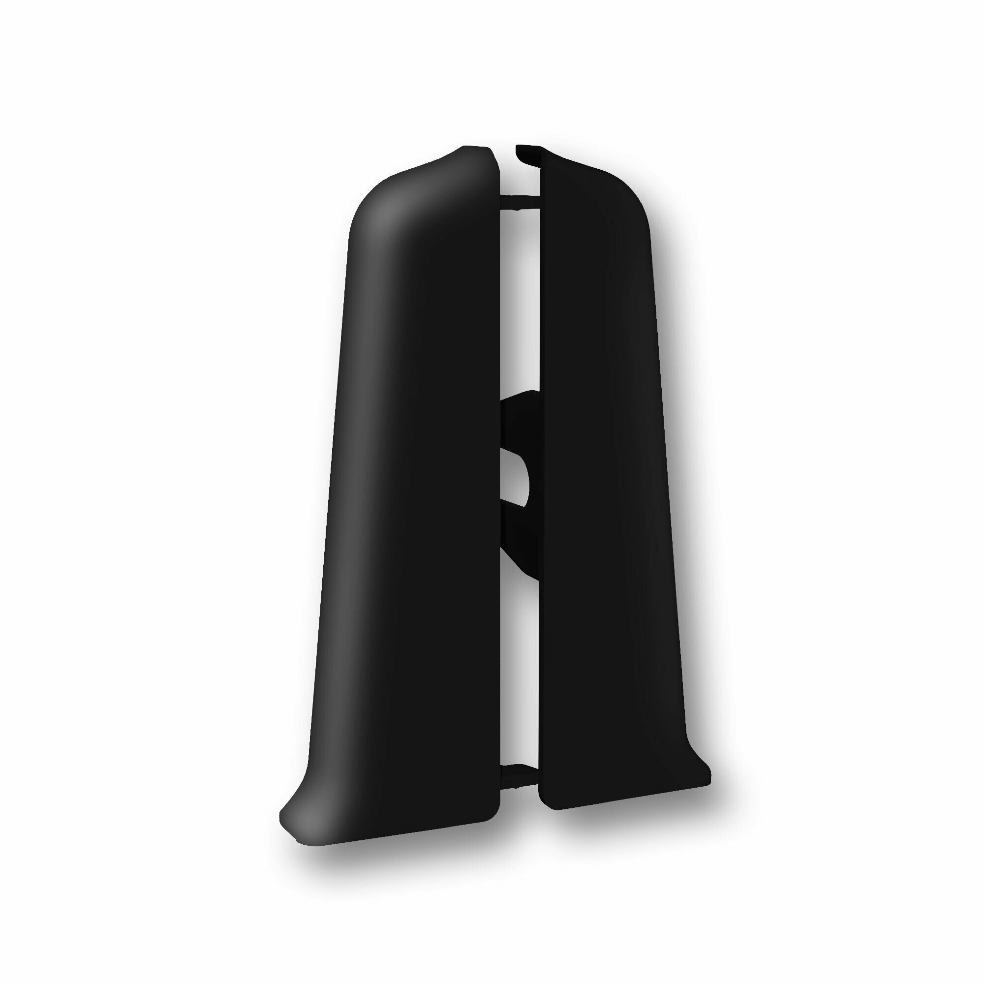 Торцевая заглушка для плинтуса DECONIKA 70мм - 007 Черный, 2шт