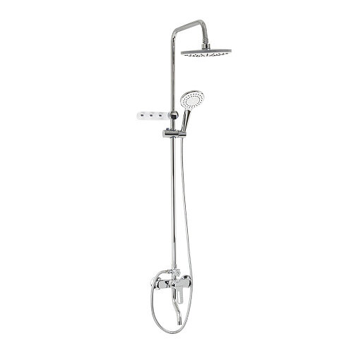 4975 CONSUL Смеситель ванна + стойка душевая "тропический душ" с двумя лейками