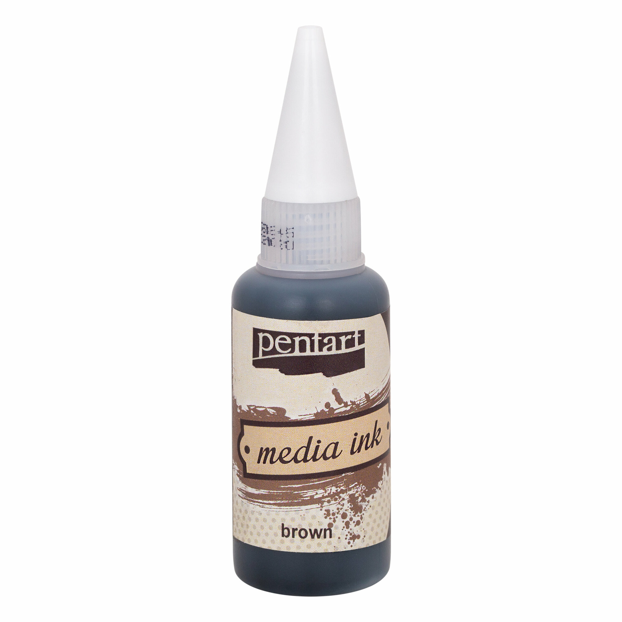 Чернила спиртовые MEDIA INK флакон 20 мл коричневый