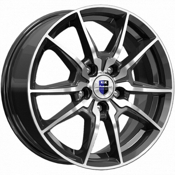 Колесный диск КиК Адамар (КС886) 6,5x16 5x114,3 ET45 67,1 Алмаз черный