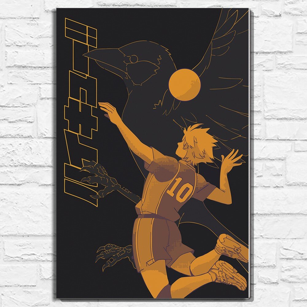 Картина по номерам на холсте аниме Haikyuu (Волейбол, Тобио, Кагэяма, Хината) - 13540 В 60x40