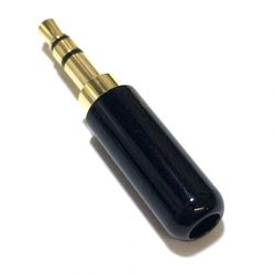 Nordfolk ncj5290 разъем стерео 3,5 мм mini jack под кабель ? 5-6 мм, металл, черн/ позолоч