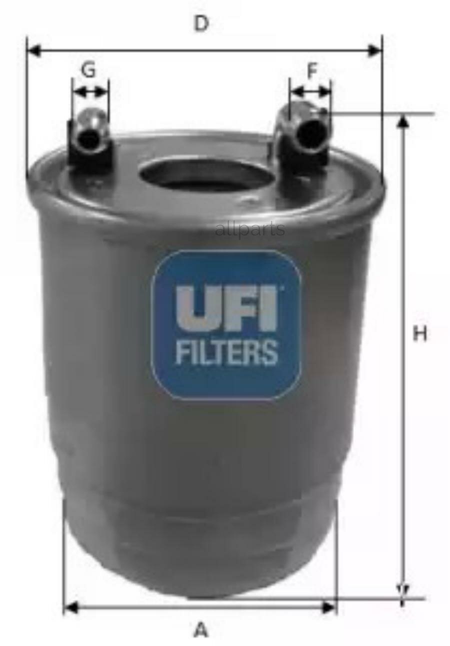 UFI 2411100 UFI Фильтр топливный 24.111.00