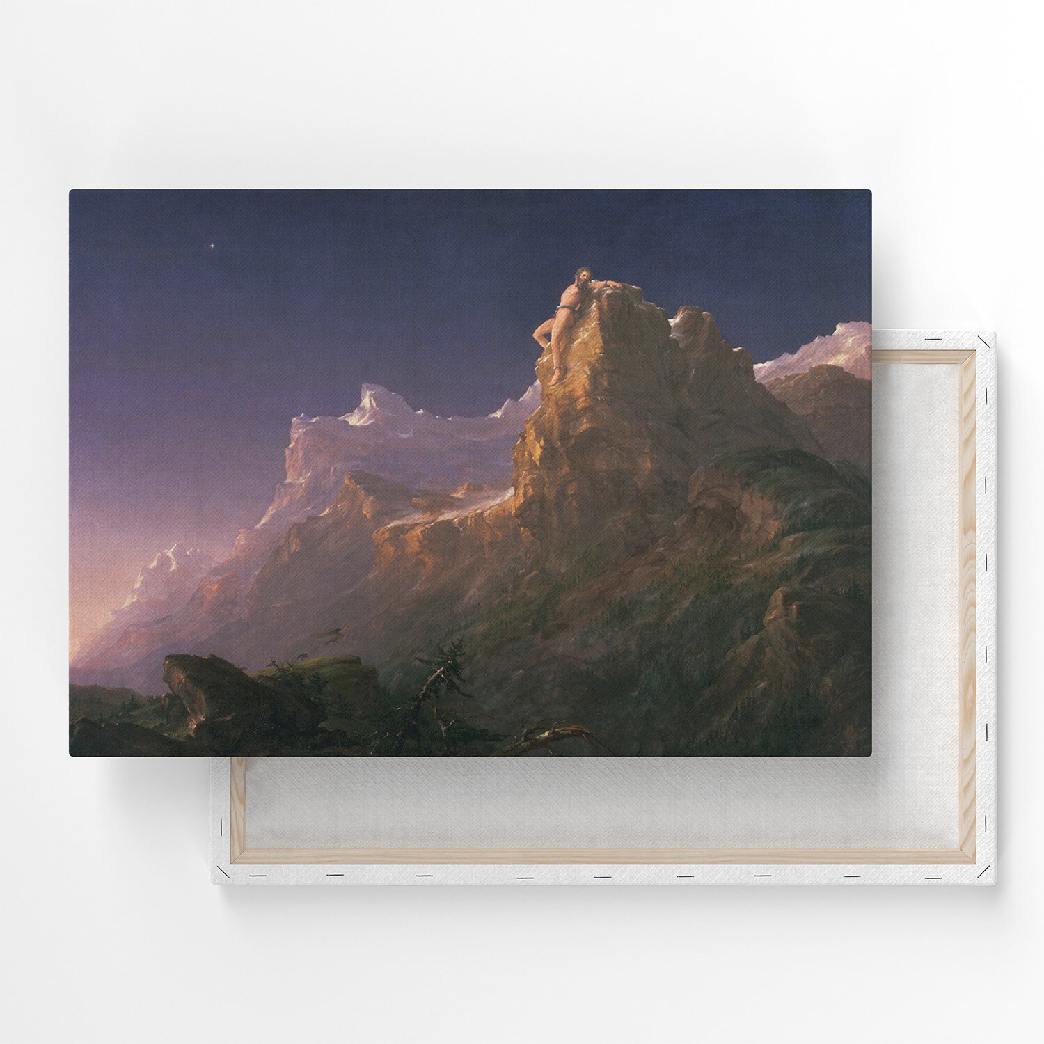 Картина на холсте, репродукция / Томас Коул - Prometheus Bound / Размер 60 x 80 см