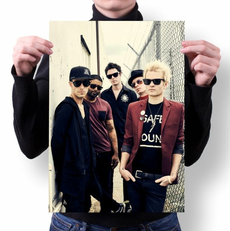 Плакат Sum 41, Сам 41 №5, А4 (29-21 см)