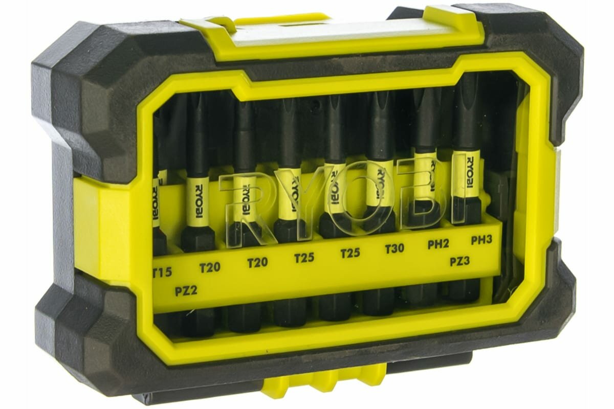 Ryobi 5132003176 Набор ударостойких бит 10 шт, длина 50 мм для дрелей и шурупов