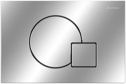 Кнопка смыва Caprigo Shape SA005-crm для инсталляции, хром