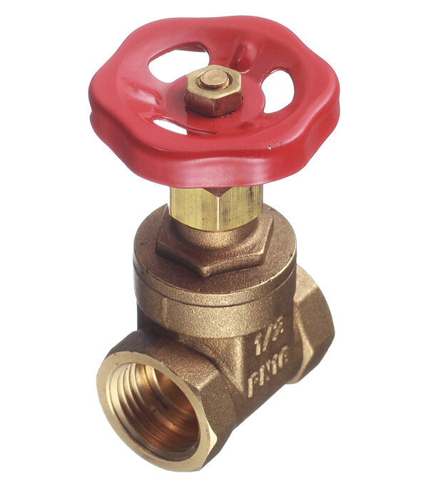 Задвижка клиновая латунный Valtec 1/2 ВР(г) х 1/2 ВР(г) вентиль (VT.012. G.04)