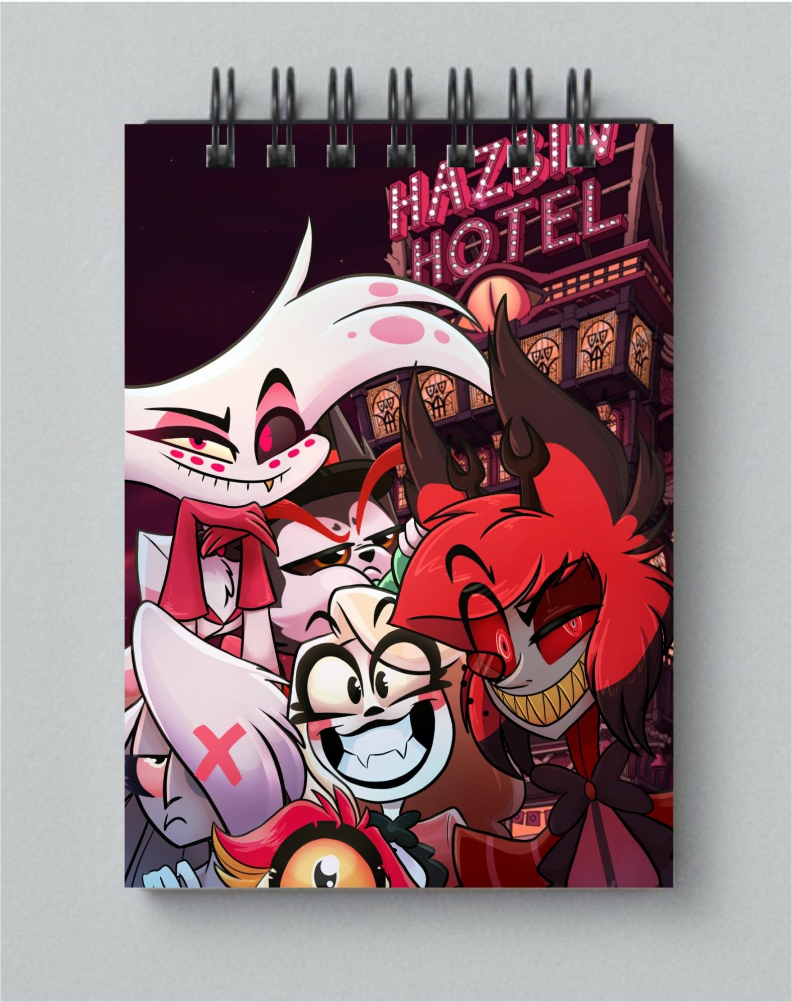 Блокнот формата А6 "Отель Хазбин" , Hazbin Hotel