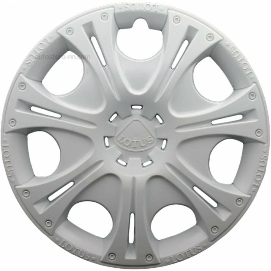 RED MARK RM11416 Колпак колеса R14 Лотус белый (пруж) кт 4 шт.(2+2) REDMARK