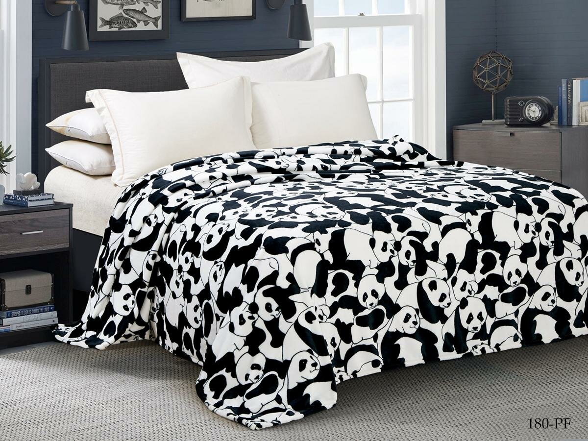 Плед теплый на кровать и диван 180х200