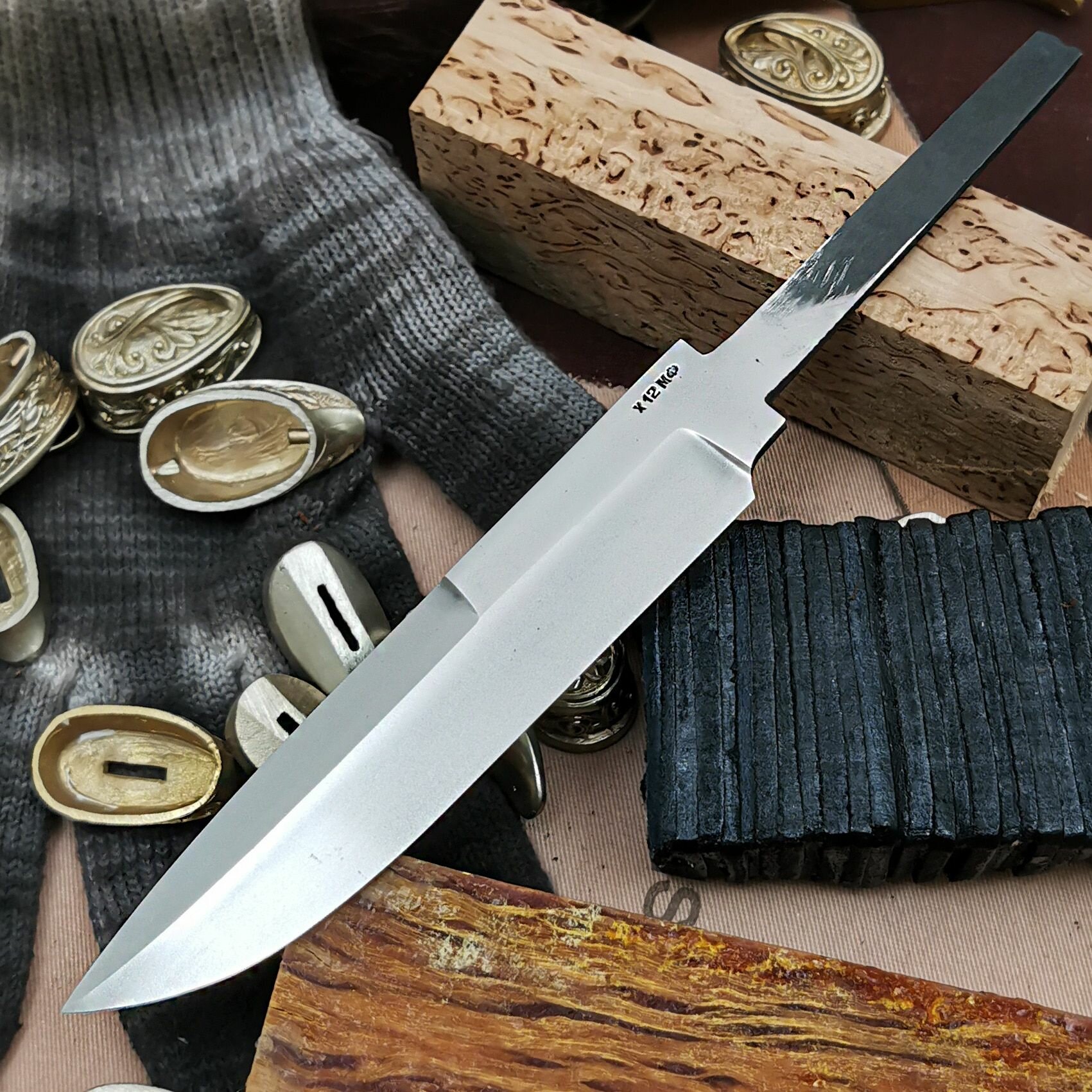 Клинок Универсал из кованой стали Х12МФ