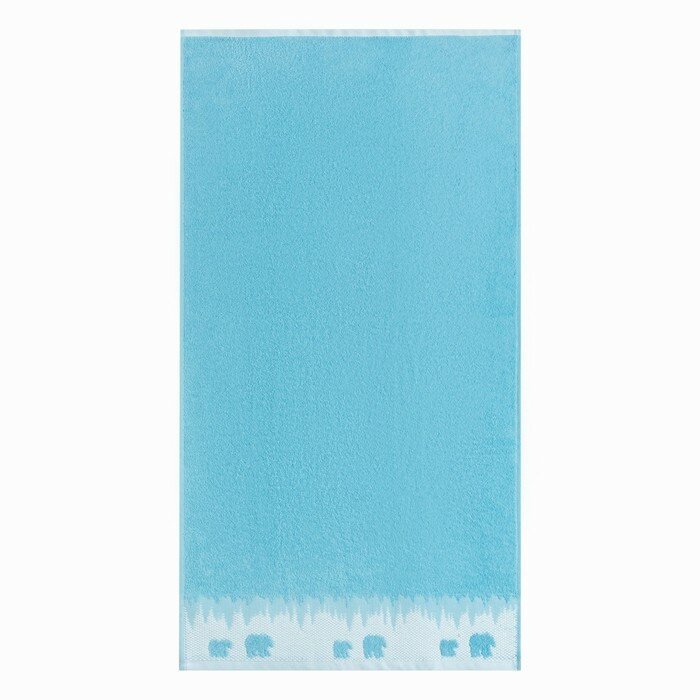 Полотенце махровое Love Life Winter dream 70×130 см, 100% хлопок, 400 г/м², голубое