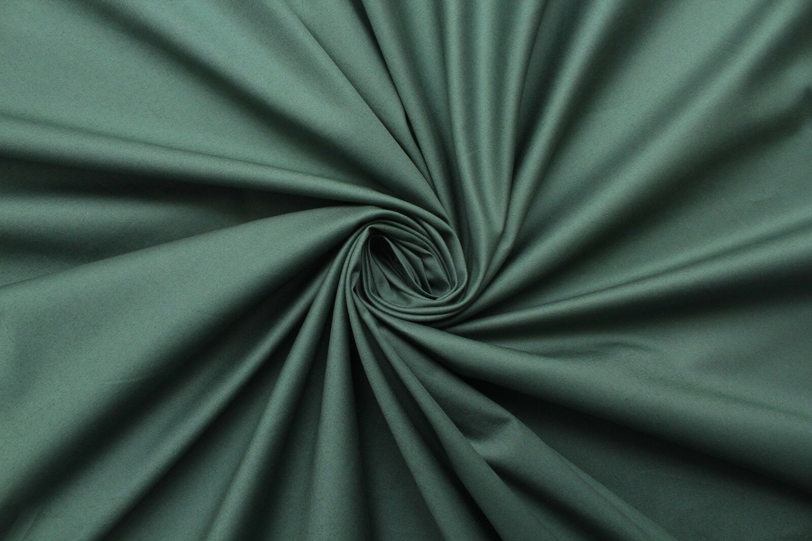 Ткань Костюмный хлопок стрейч бутылочно-зелёный, 300 г/пм 0,5 м