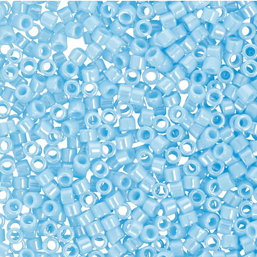 Бисер Япония "TOHO" 11/0 TREASURE 1.6 мм 5 г №0124B голубой/перламутровый
