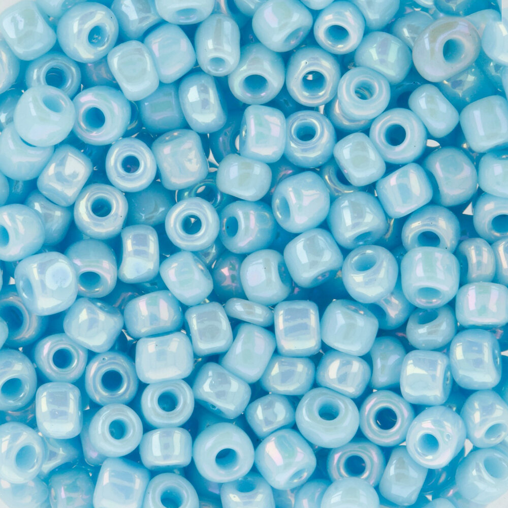 Бисер "Zlatka" круглый GR 08/0 10 г №0403 голубой