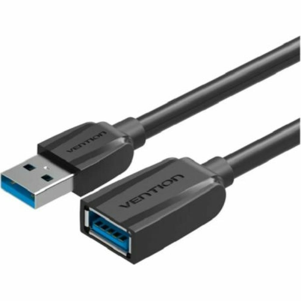 Кабель-удлинитель VENTION USB 3.0 AM/AF - 1.5м Black Edition VAS-A45-B150, черный, основном используется