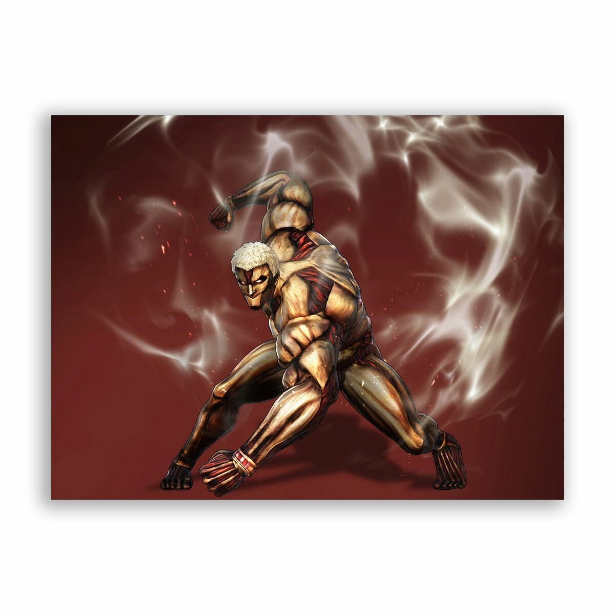 Постер, плакат на бумаге / Атака Титанов: Бронированный Титан / Размер 30 x 40 см