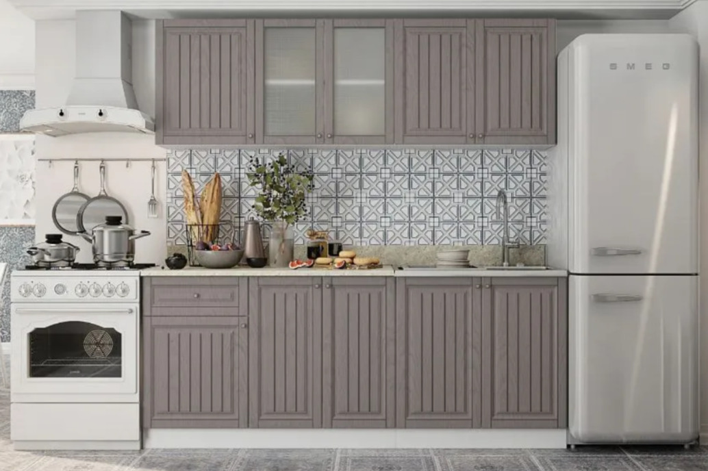 Кухонный гарнитур, кухня, готовый комплект Хозяюшка 2 м Трюфель