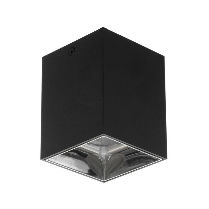 Светильник «Кубик» LED 4000К 10 Вт DIM220 черный серебро 7.5×7.5×9.5 см