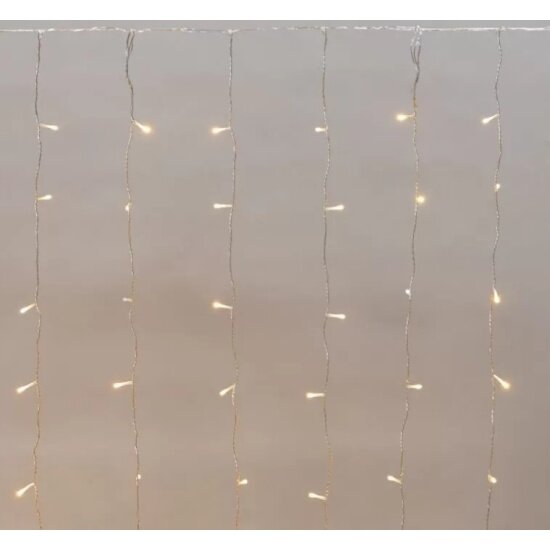 Светодиодная гирлянда Neon-night "Дождь" 2х1.5 м, 150 тепло-белых светодиодов, эффект мерцания, прозрачный провод