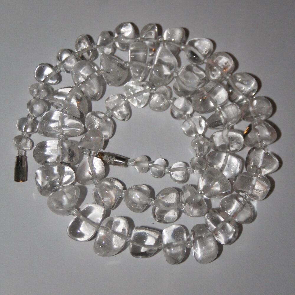 Бусы, горный хрусталь