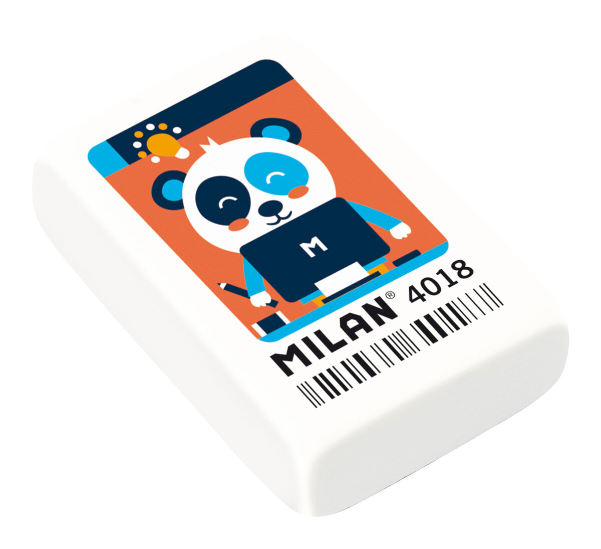 Milan Ластик с рисунком 4018 Звери, 5.2×3.5×1.3 см, компактный школьный аксессуар CMM4018-ZJ97