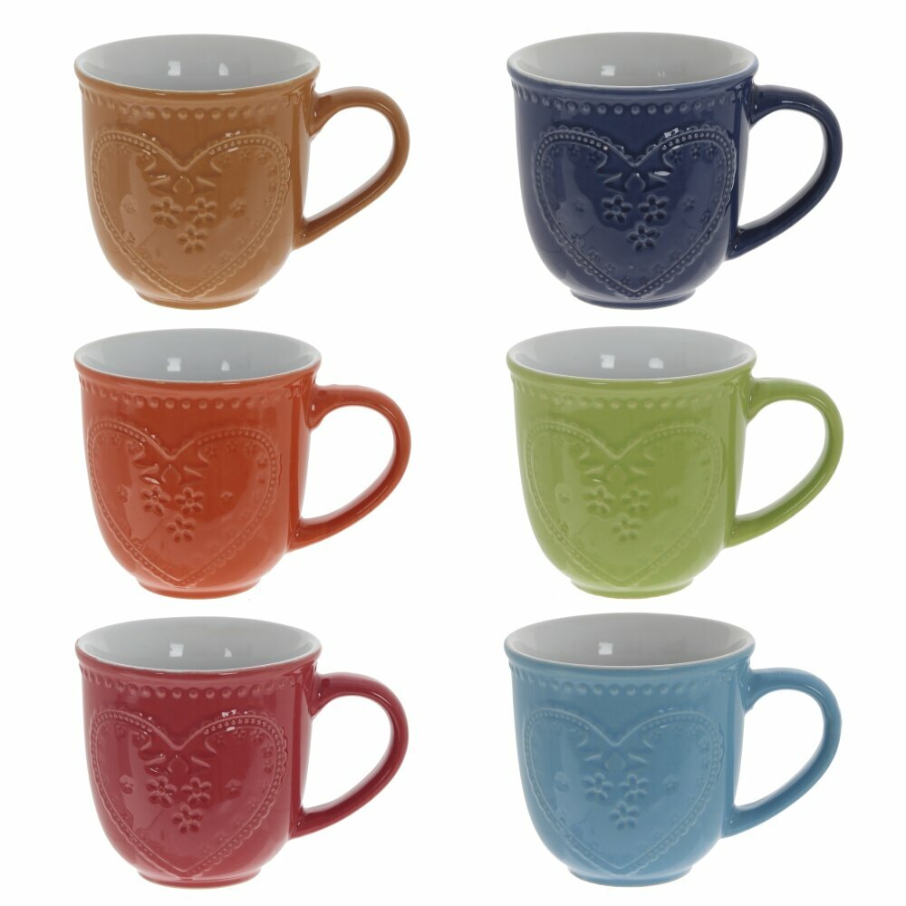 Набор из 6-ти кружек, 250 мл, 11,5х8х8 см, 6 видов KSM-796398