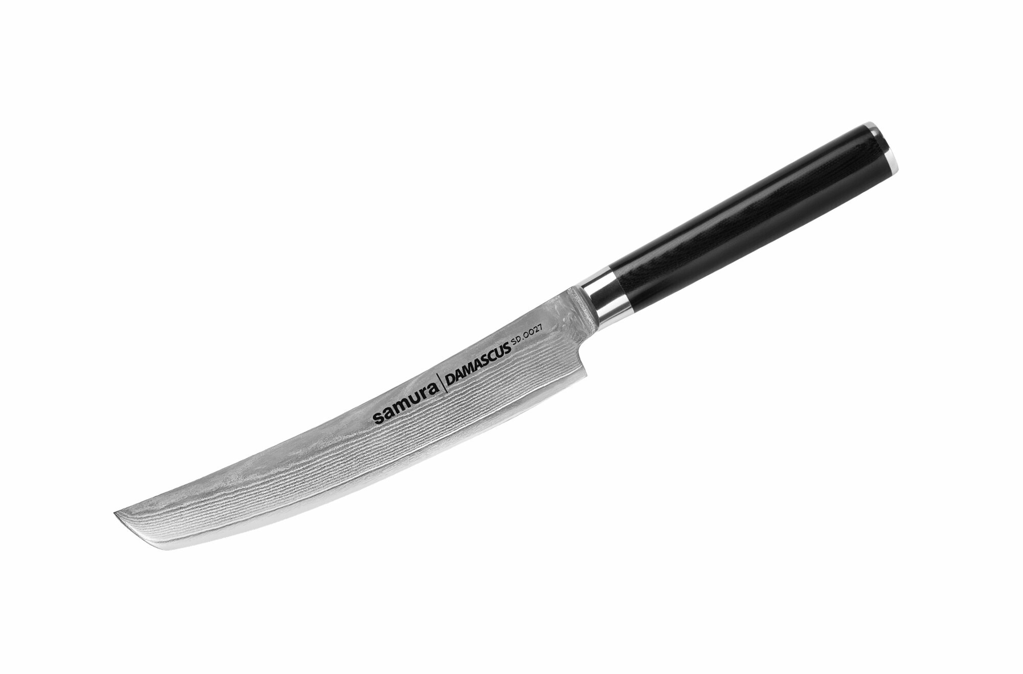 Нож кухонный "Samura DAMASCUS" универсальный Tanto 153 мм, G-10, дамаск 67 слоев, SD-0027