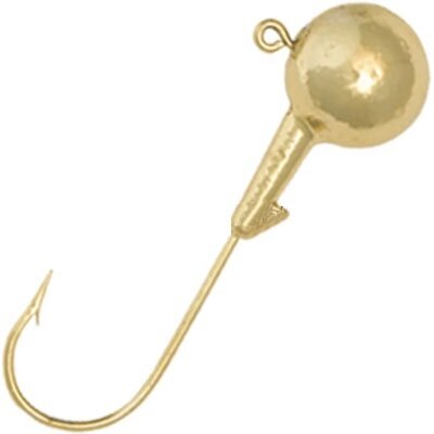 Джиггер для рыбалки Eagle Claw Round Head № 4/0 17,5g золото, (упк. 10шт.)