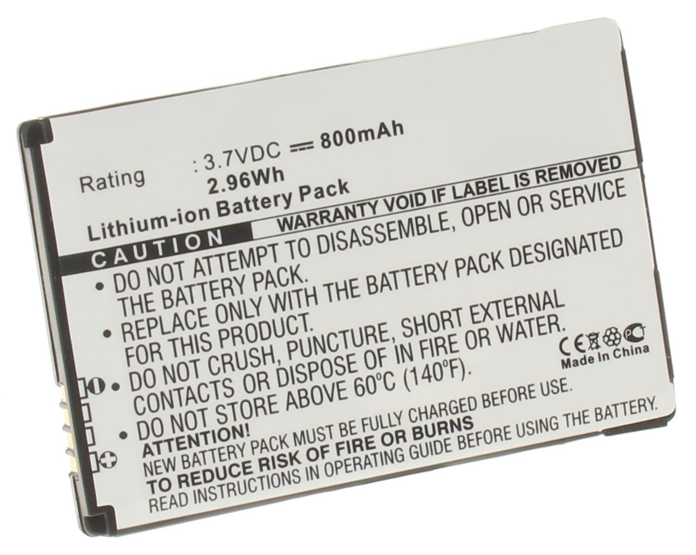 Аккумуляторная батарея iBatt iB-T5-M539 800mAh для телефонов Motorola Nextel ic902 Deluxe, Q, Rambler WX400, Renew W233, RIZR Z6tv ROKR E2, Tundra W760r, V190, V195, V323, V325, V360i, V360v, V361, V365, V465, V975 V980, VE240 Moto,