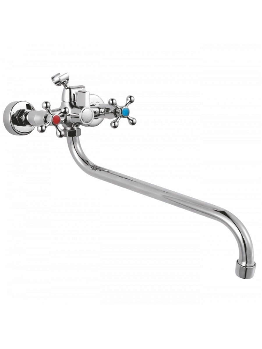 Смеситель для ванны Hansen H23055, латунный, хромированный, с душем