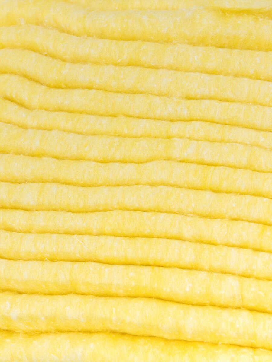 Хлопковая вата для поделок желтая 100 г. (60% хлопок, 40% вискоза)